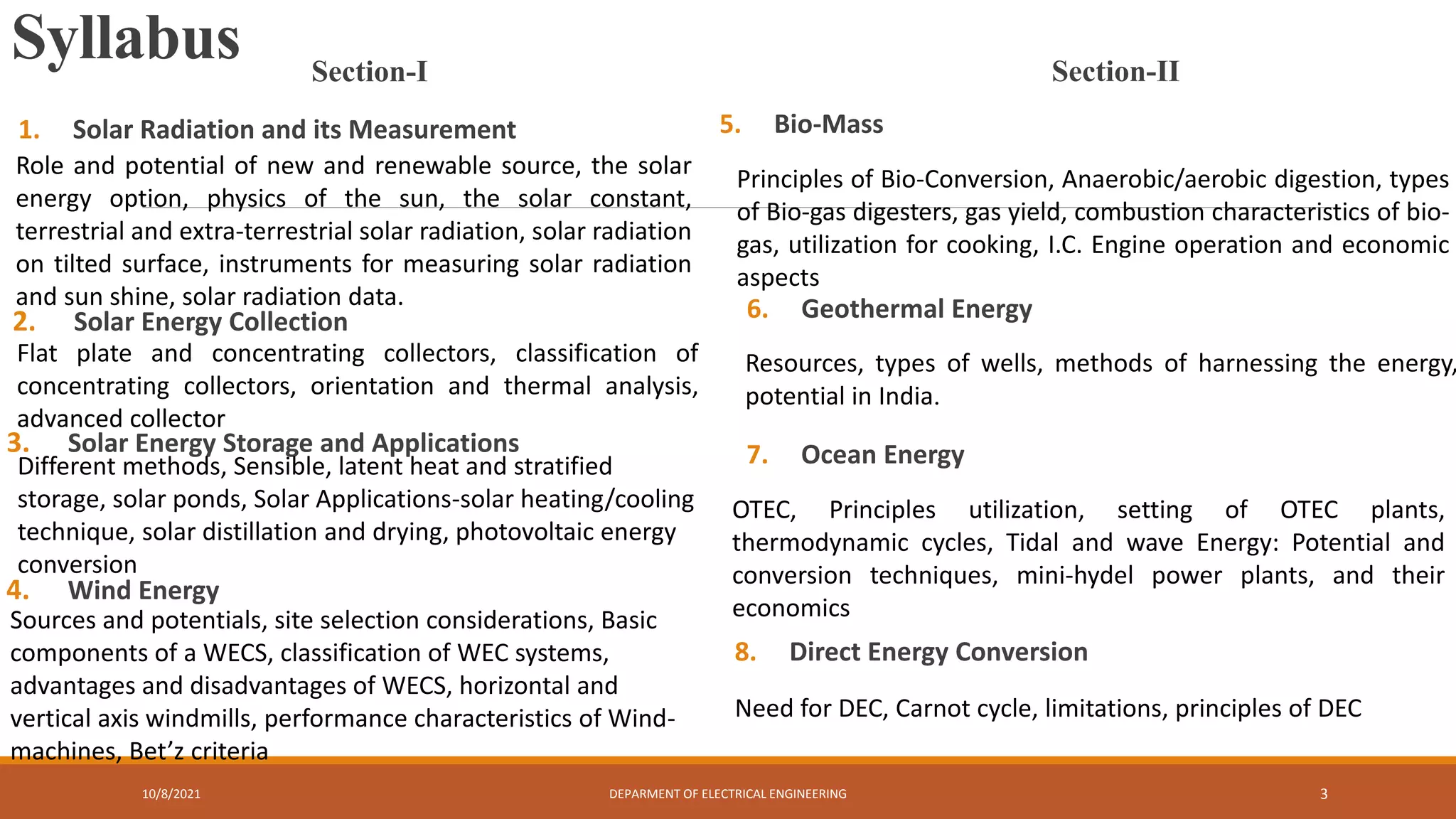 Unit i solar radiation; its measurement | PPT