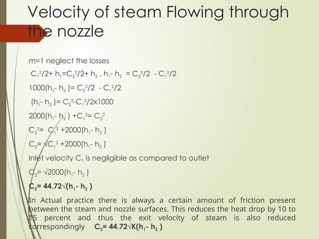 Unit-I, Steam Nozzles - thermal engineering | PPT