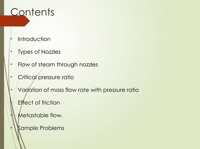 Unit-I, Steam Nozzles - thermal engineering | PPT