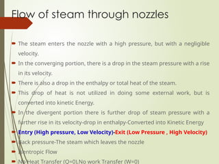 Unit-I, Steam Nozzles - thermal engineering | PPTX