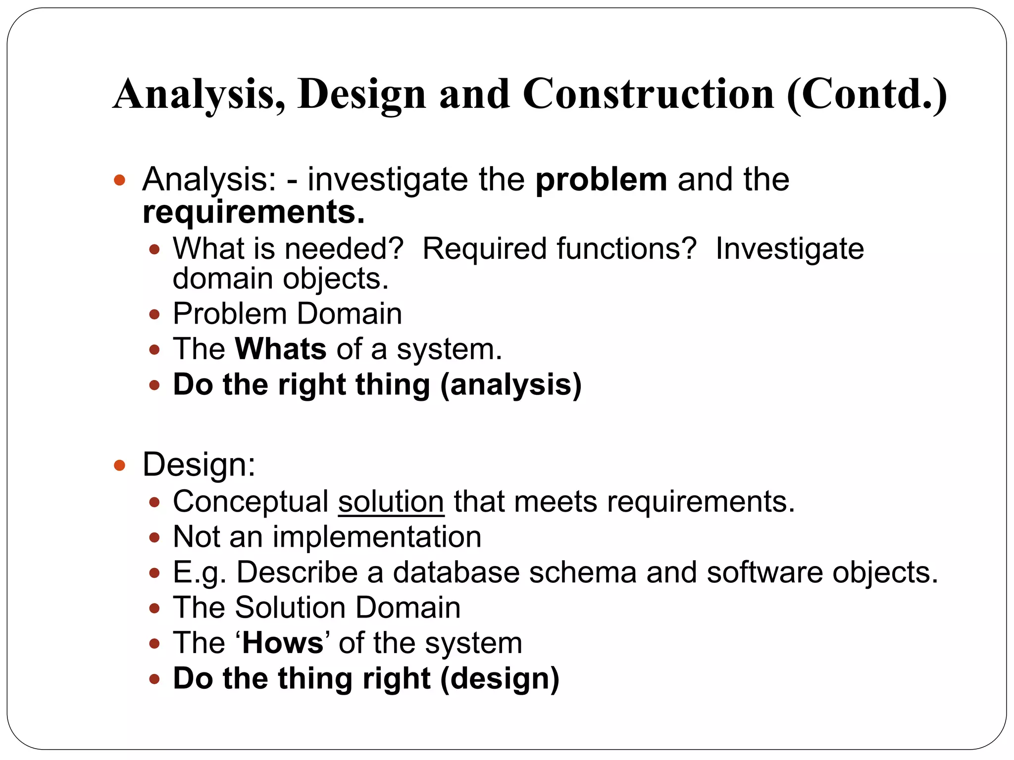 Unit I Unified Process And Use Case Diagrams Ooad Ppt
