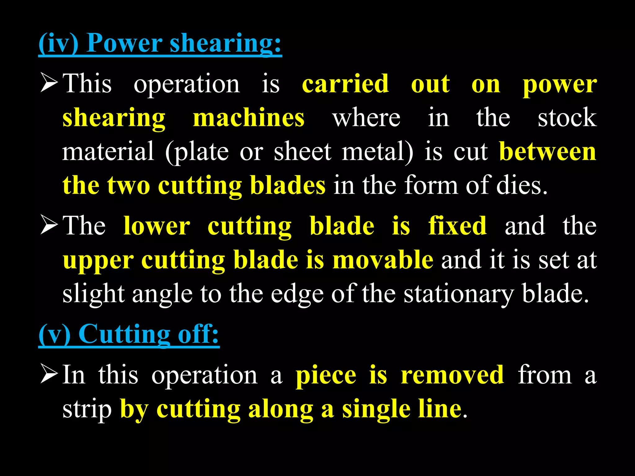 Unit 4-SHEET METAL PROCESSES | PPTX