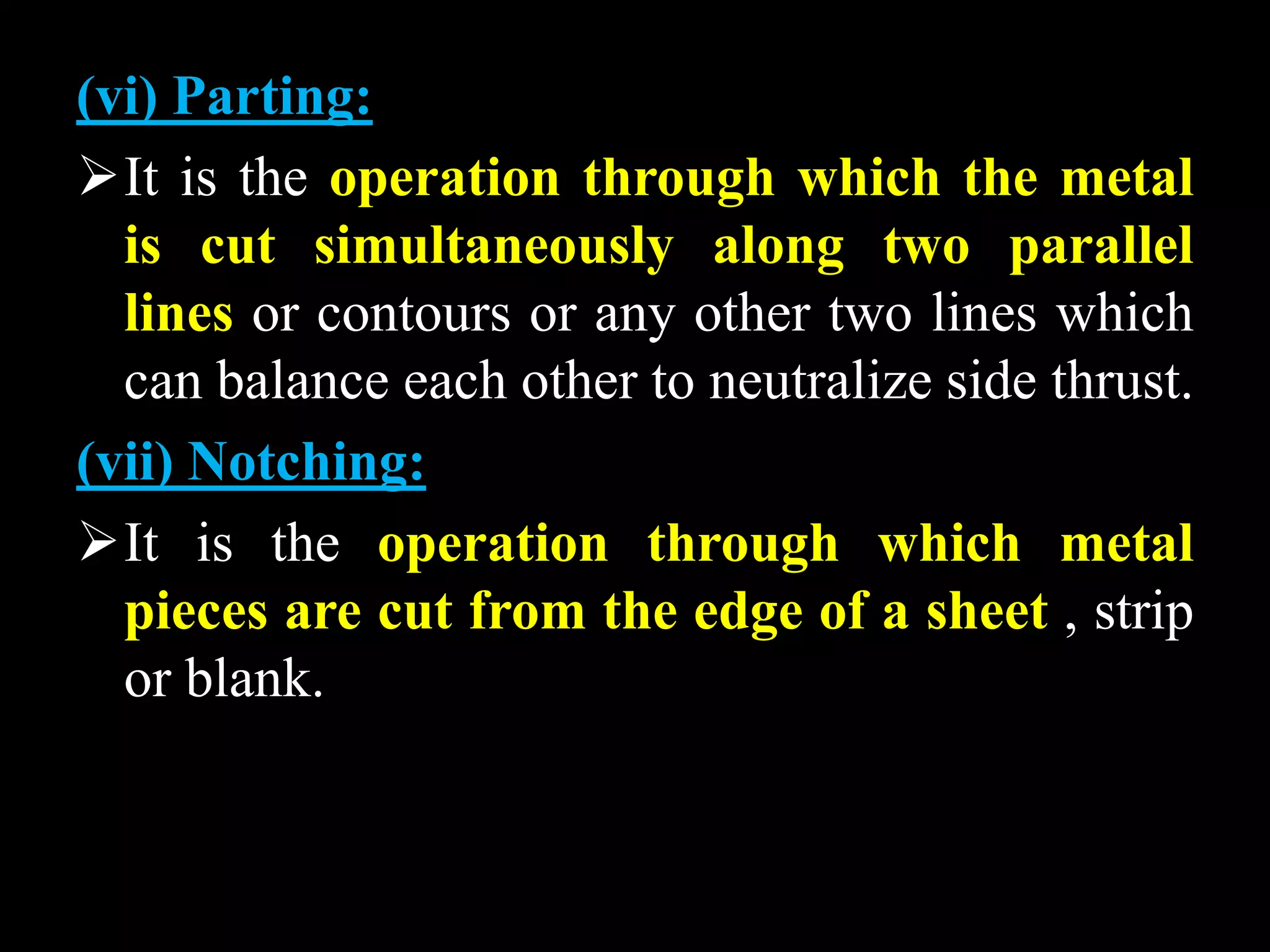 Unit 4-SHEET METAL PROCESSES | PPTX