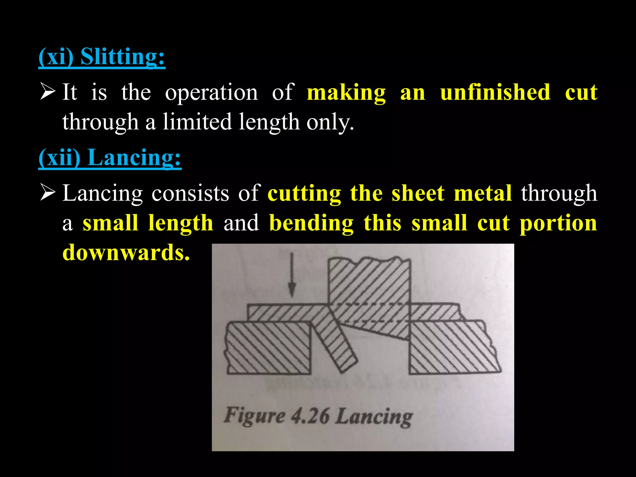 Unit 4-SHEET METAL PROCESSES | PPTX