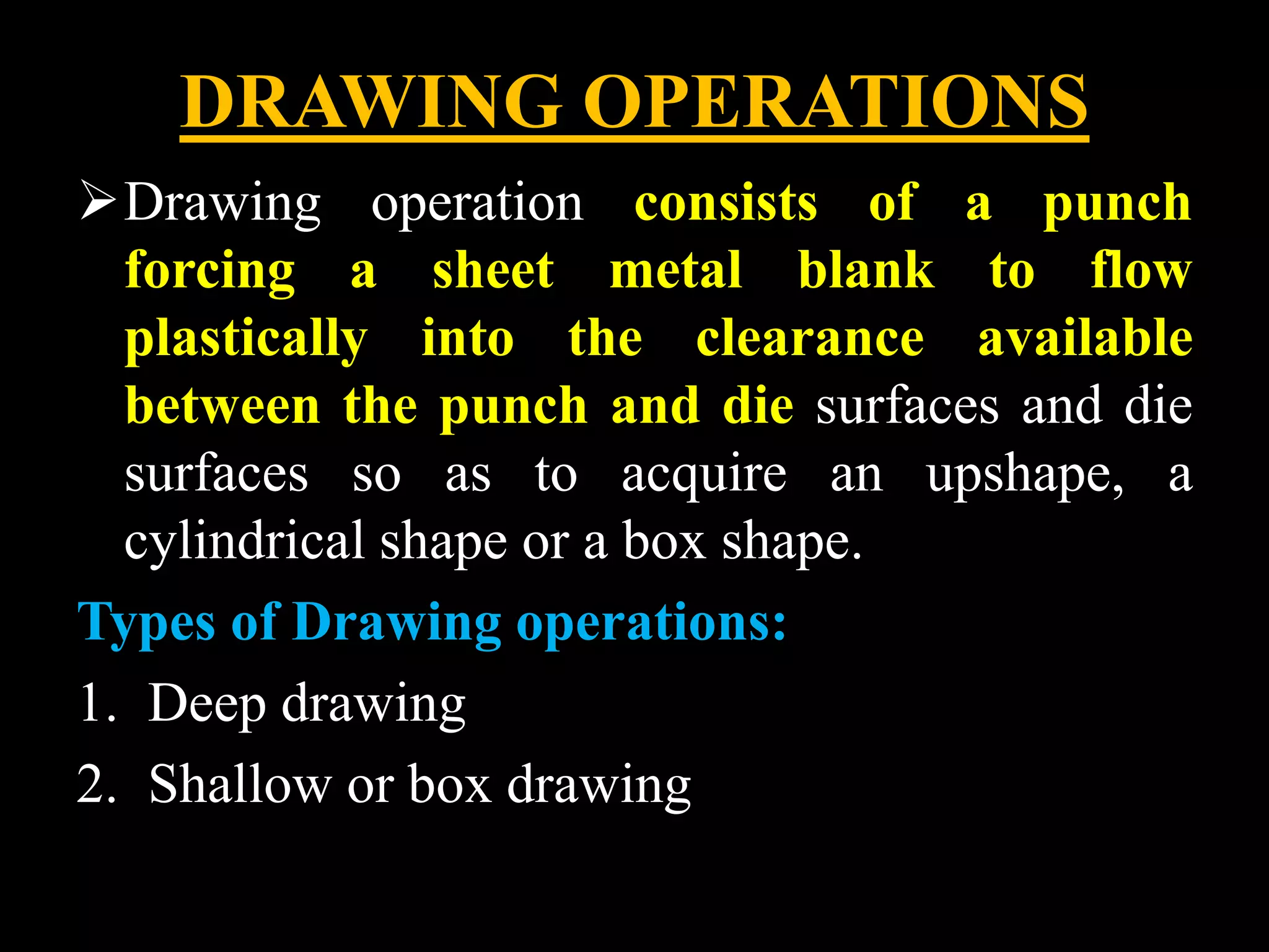 Unit 4-SHEET METAL PROCESSES | PPTX