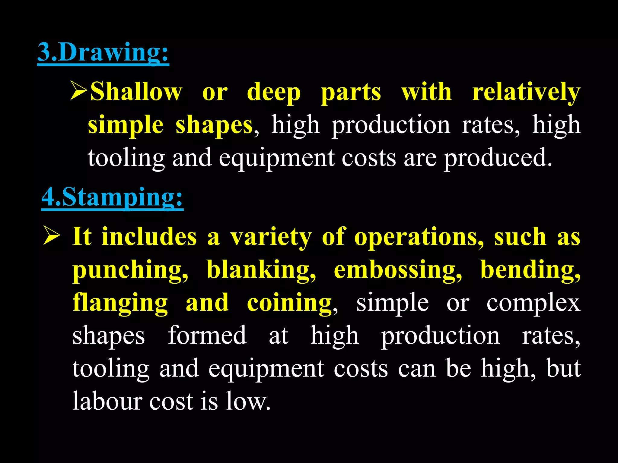 Unit 4-SHEET METAL PROCESSES | PPTX