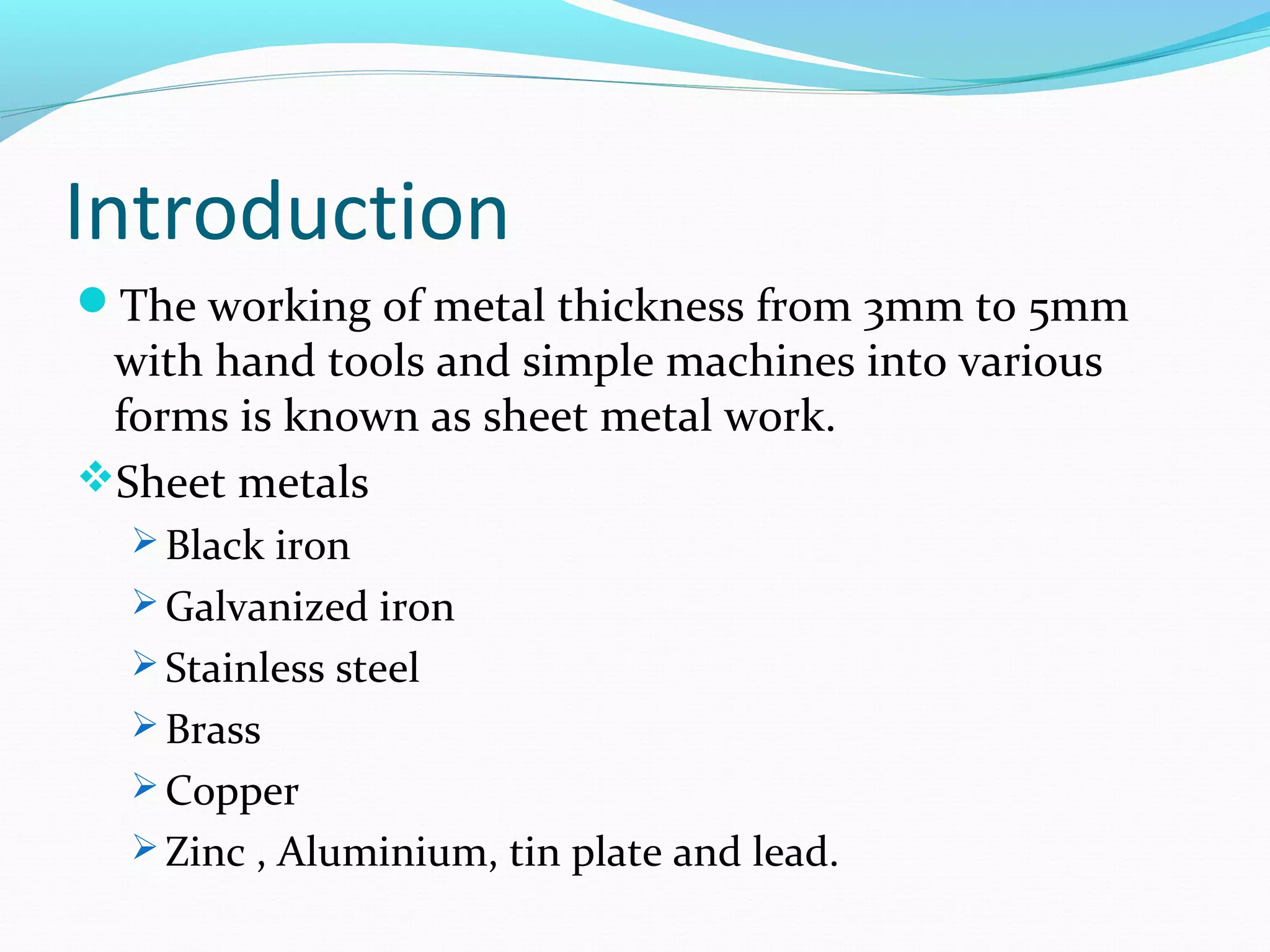 Sheet Metal Processes | PPT
