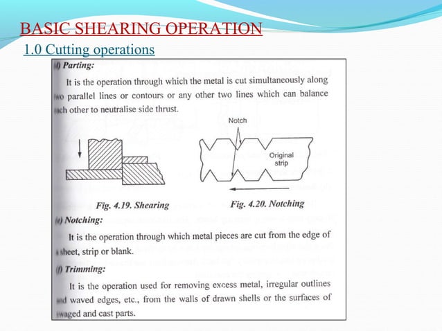 Sheet Metal Processes | PPT