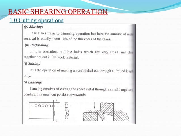 Sheet Metal Processes | PPT