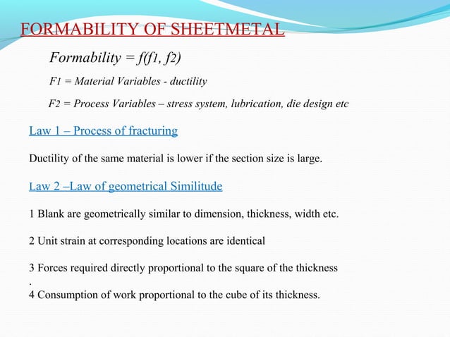 Sheet Metal Processes | PPT