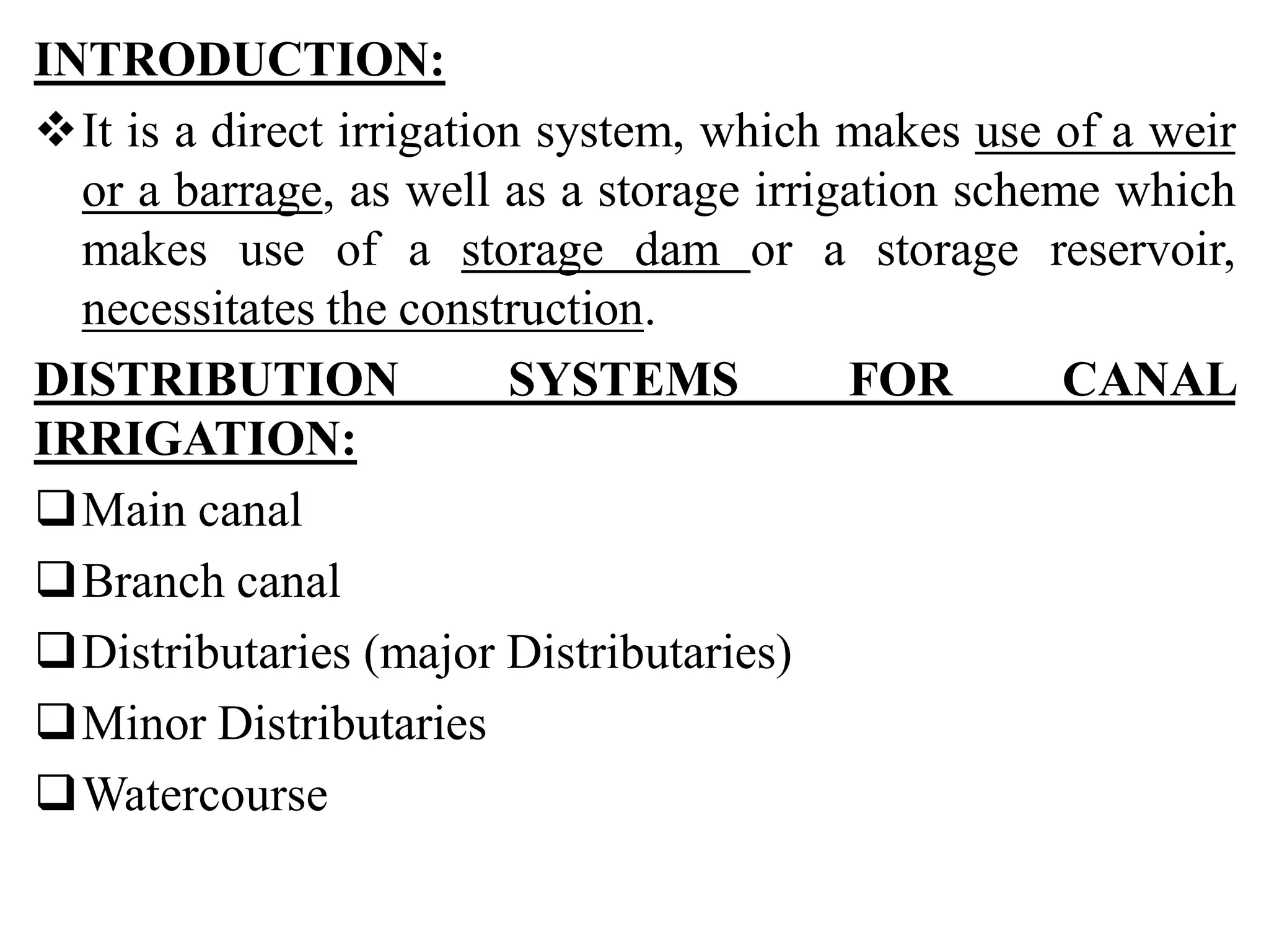 CANAL IRRIGATION | PDF