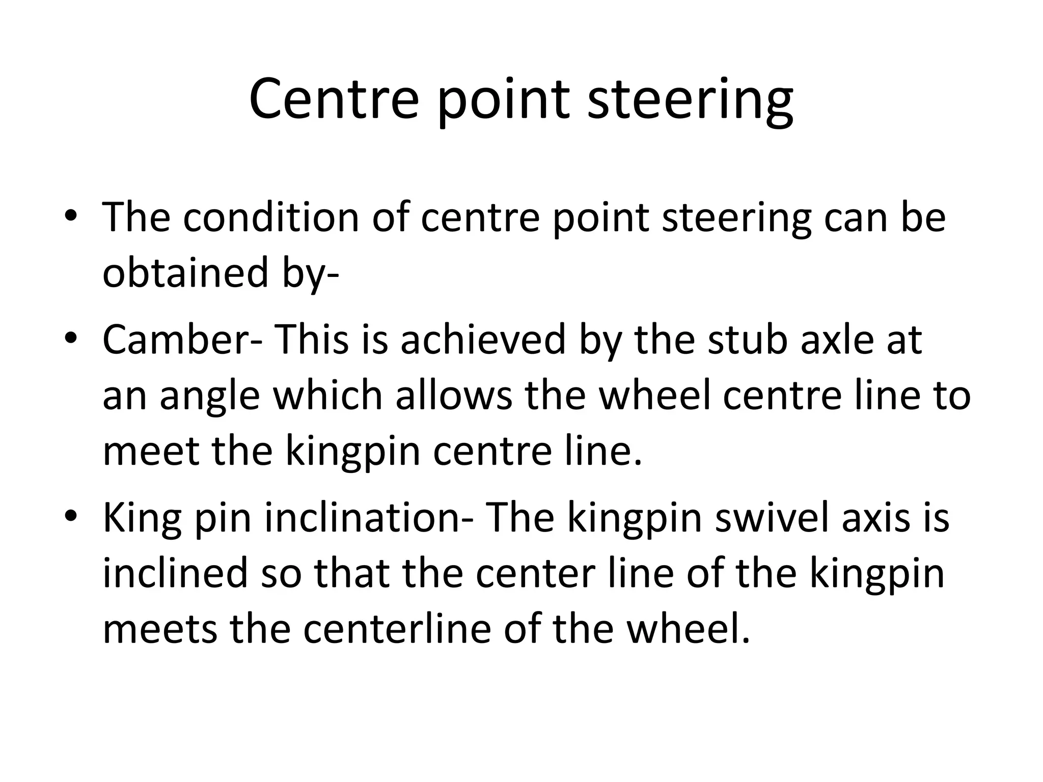 Steering Brake and Suspension System | PPTX