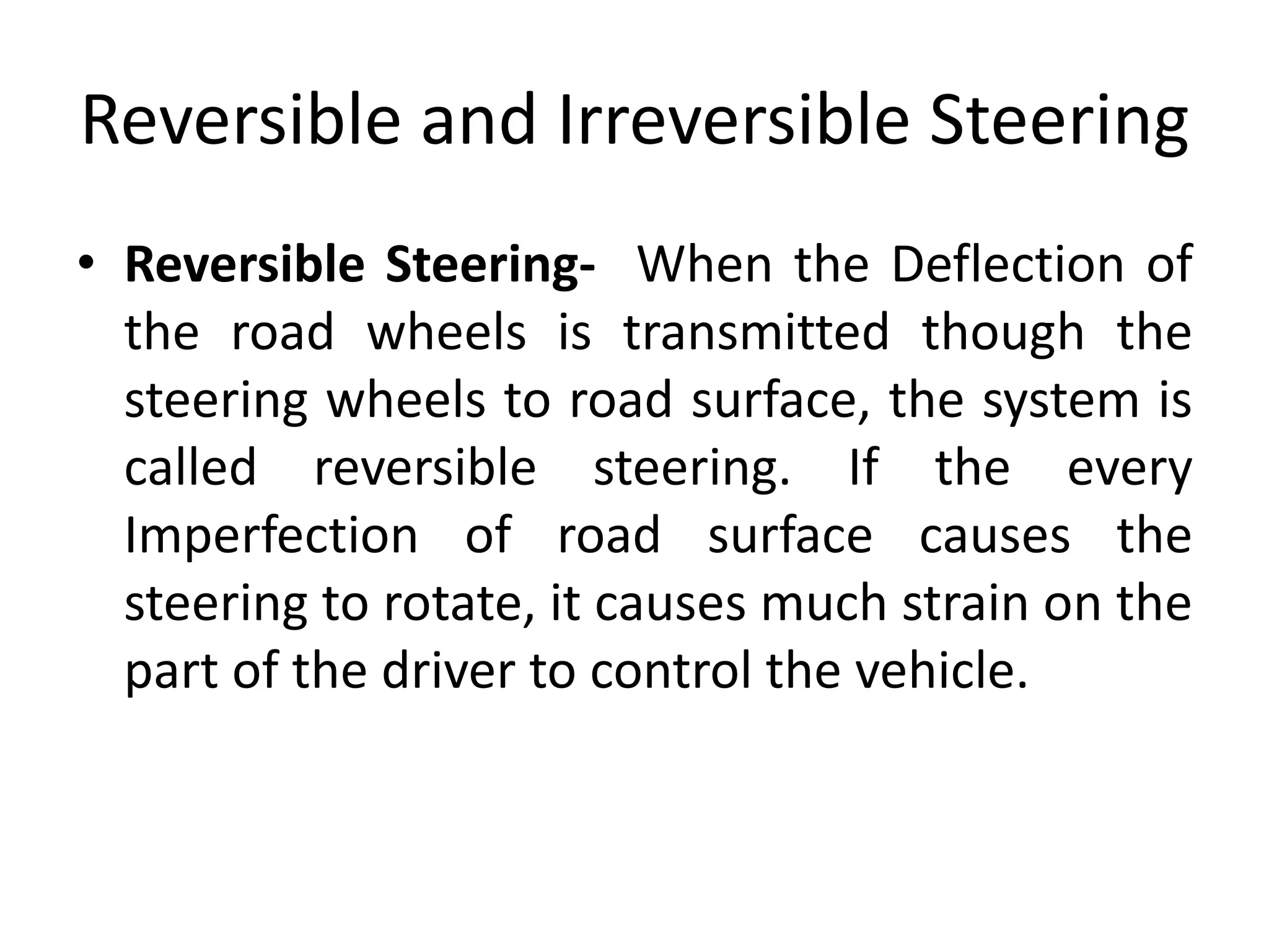 Steering Brake and Suspension System | PPTX