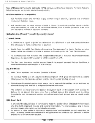 Consumer Oriented E-Commerce Q&A | PDF