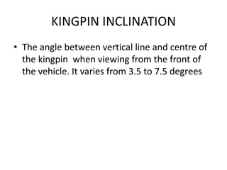 Steering, brakes and suspension systems | PPTX