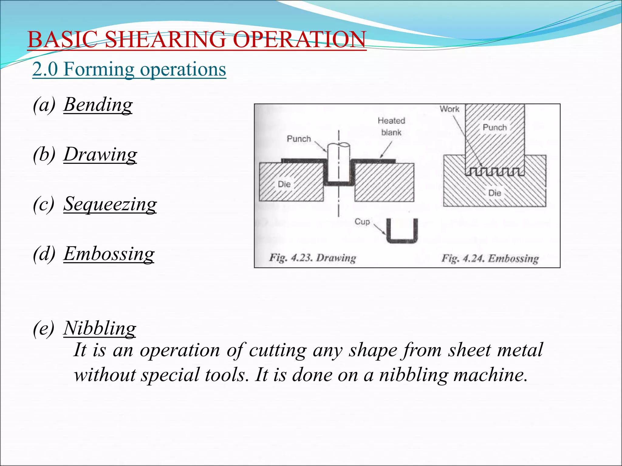 SHEET METAL PROCESSES | PPT