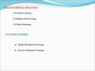 SHEET METAL PROCESSES | PPT | Physics | Science