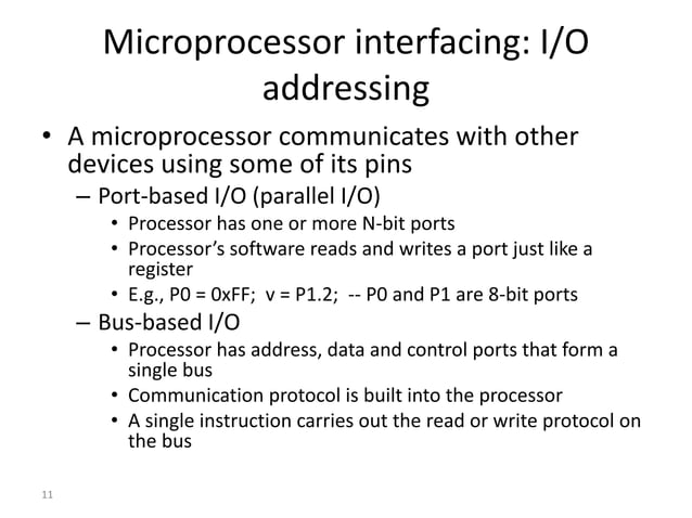 Interfacing | PPTX | Operating Systems | Computer Software and Applications