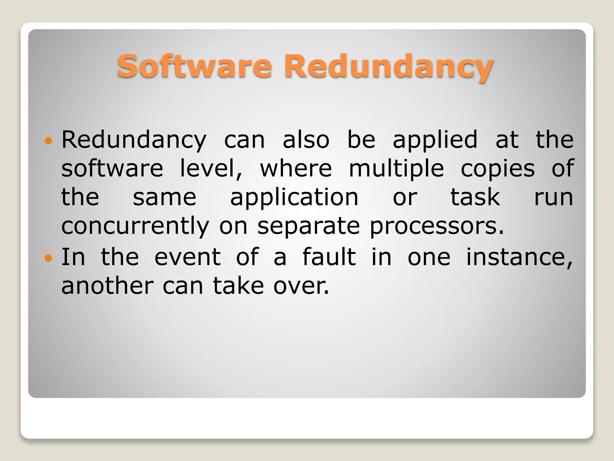 Fault-tolerant architectures in real-time operating systems | PPTX