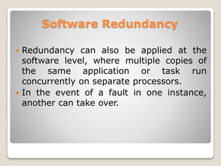 Fault-tolerant architectures in real-time operating systems | PPTX