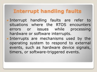 Fault-tolerant architectures in real-time operating systems | PPTX