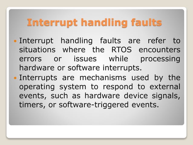 Fault-tolerant architectures in real-time operating systems | PPTX