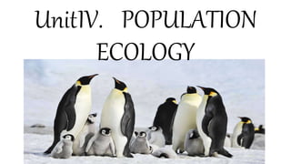 UNIT-IV.-Population-Ecology and Its Significance | PPTX | Biological ...