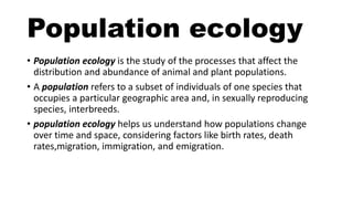 UNIT-IV.-Population-Ecology and Its Significance | PPTX | Biological ...