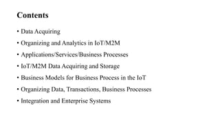 INTERNET OF THINGS On data acquisition m2m systems | PPTX