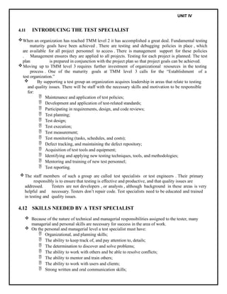 UNIT-IV 19CS408T - Software Testing Notes | PDF