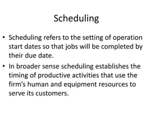 UNIT-IV PRODUCTION SCHEDULING .ppt