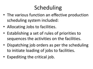 UNIT-IV PRODUCTION SCHEDULING .ppt