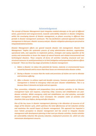 Unit iv - disaster management | PDF