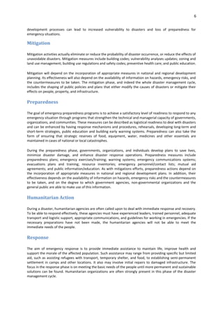 Unit iv - disaster management | PDF