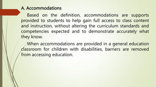 Unit Iv Lesson 3 Instructional Accommodation And Modification Pptx