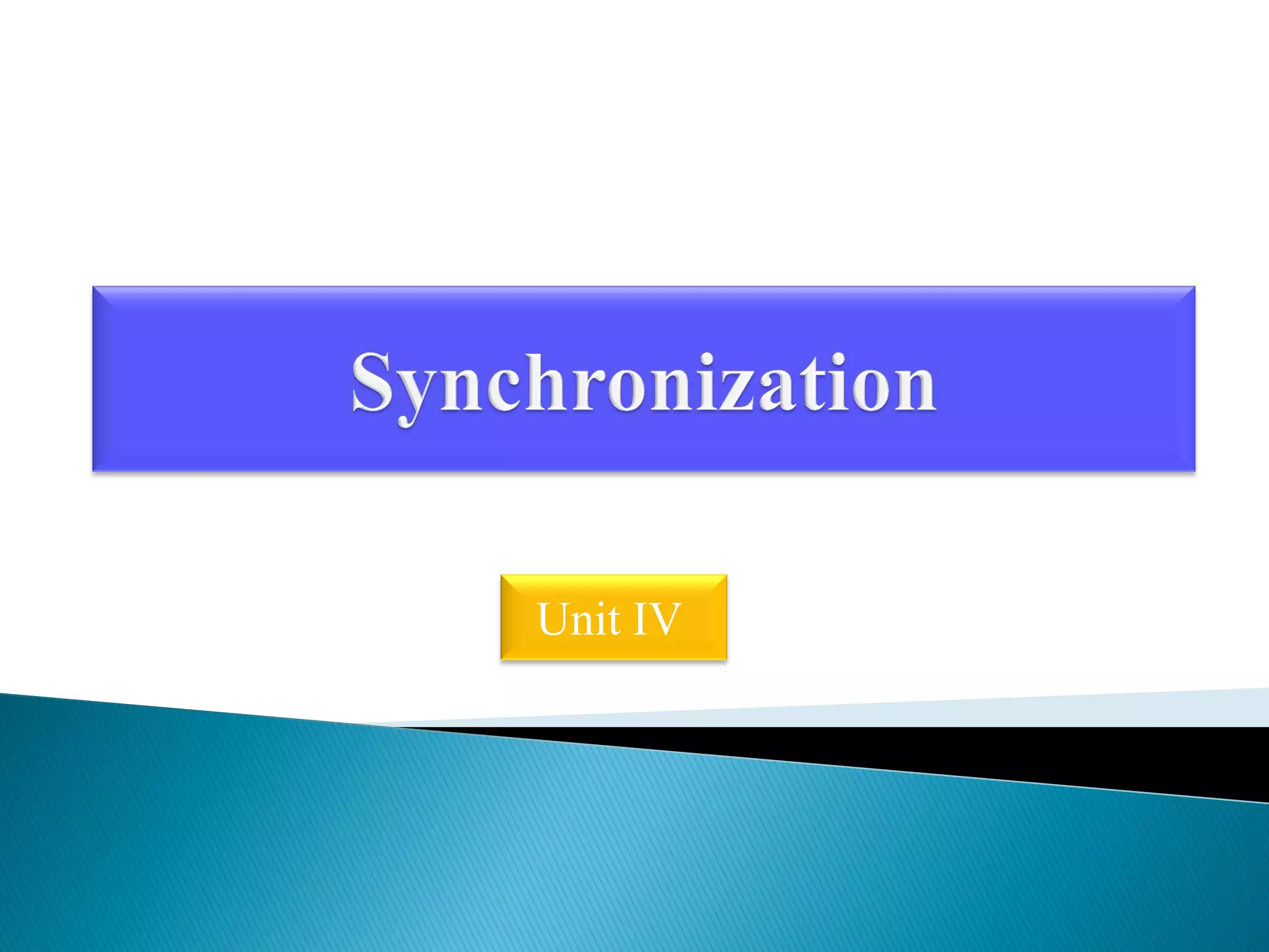 Synchronization | PDF