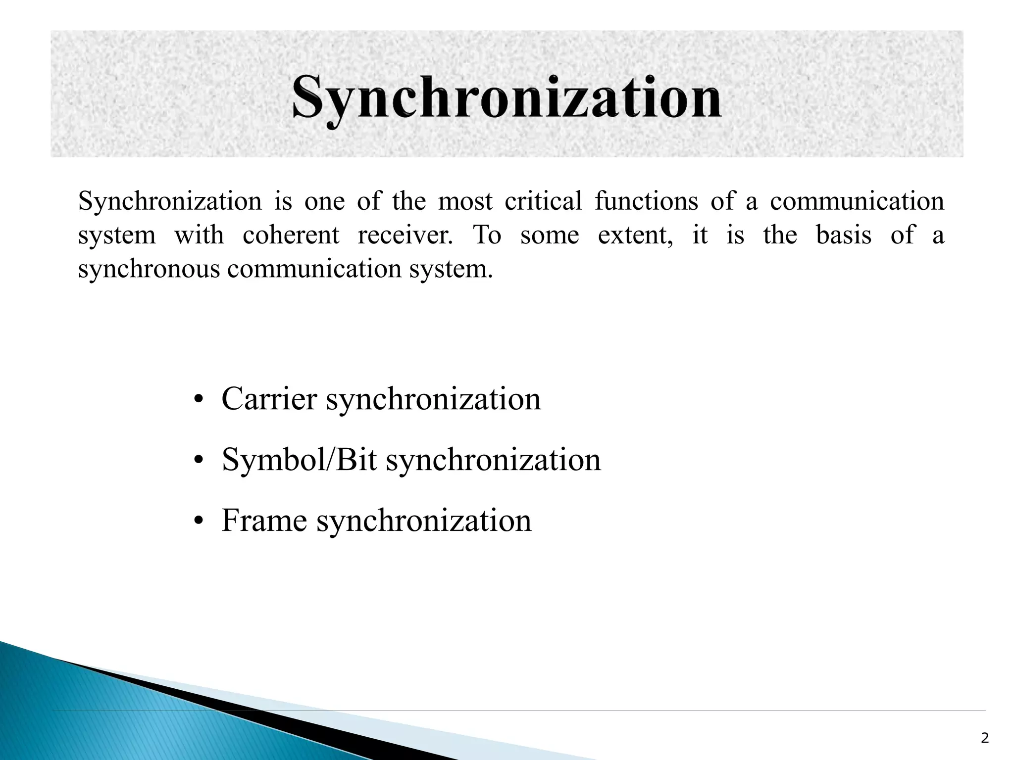 Synchronization | PDF