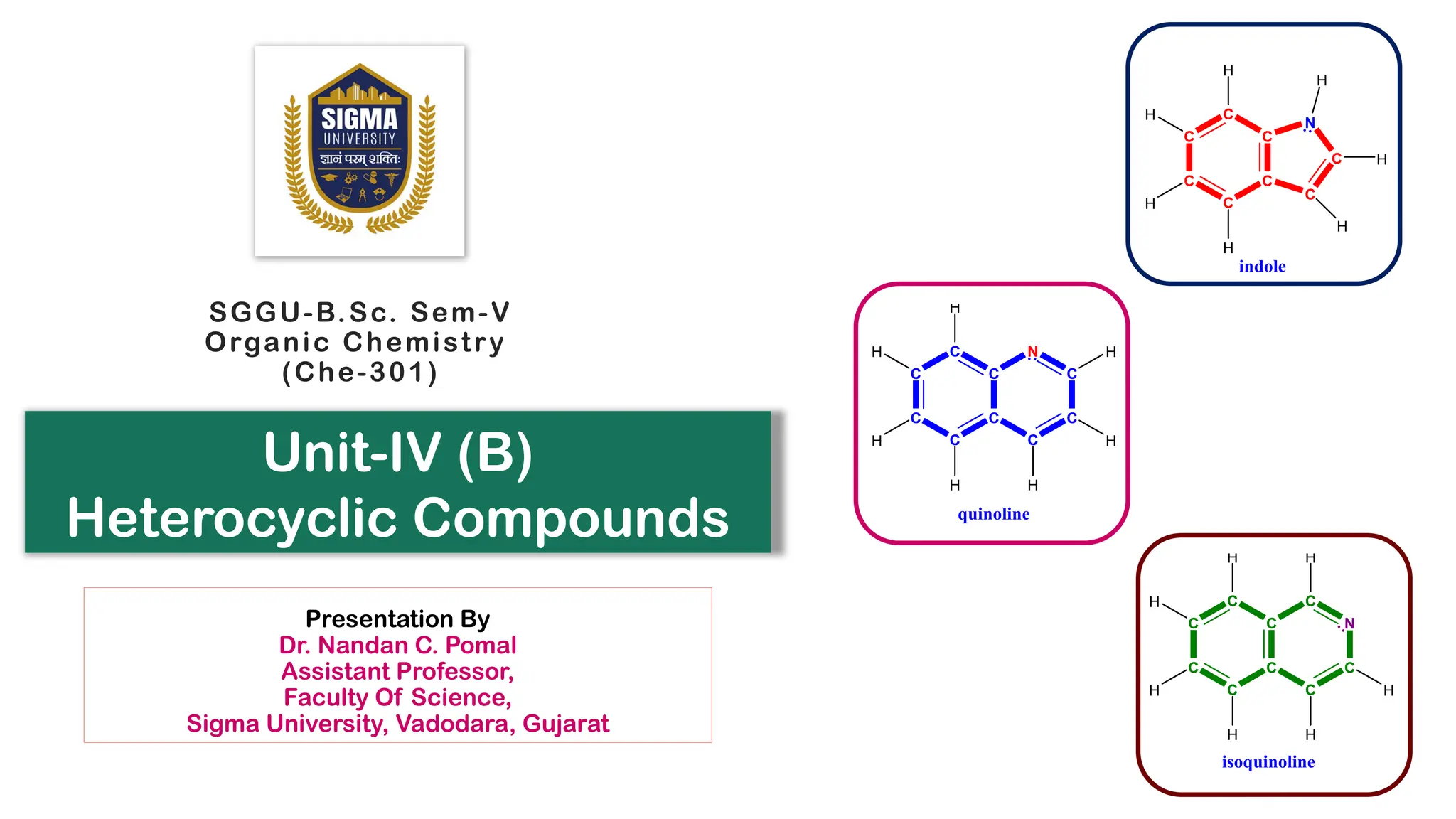 HETEROCYCLIC COMPOUNDS for bachelor's course | PPTX