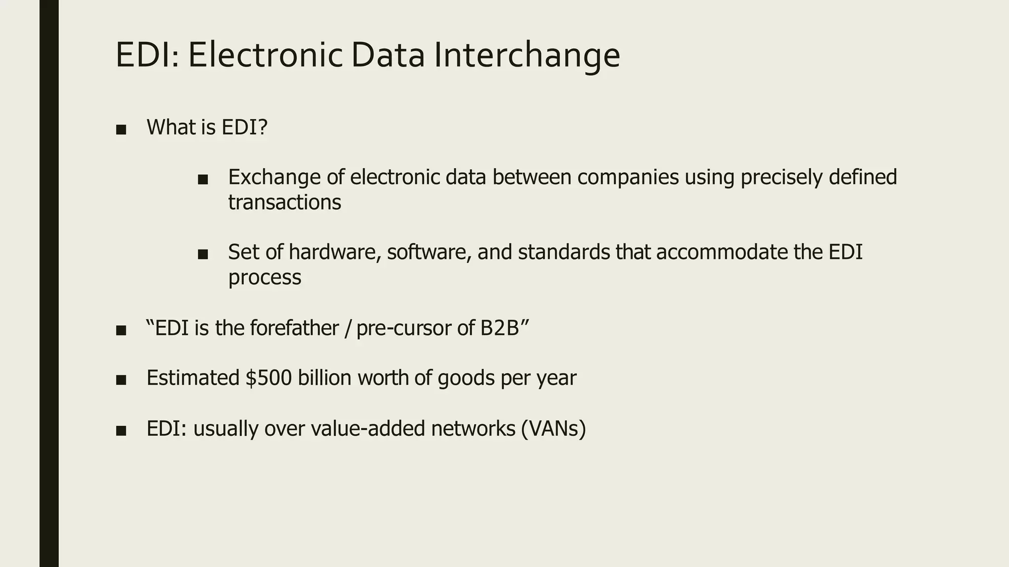 Electronic Data Interchange (EDI) | PPTX