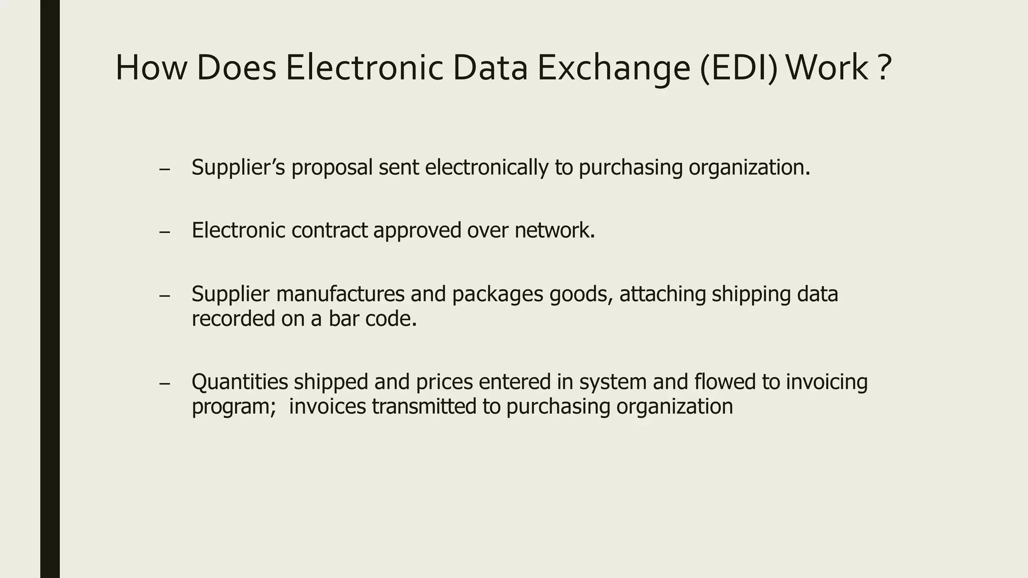 Electronic Data Interchange (EDI) | PPTX