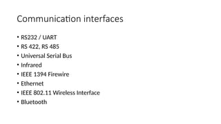 Embedded systems - Communication interfaces.pptx