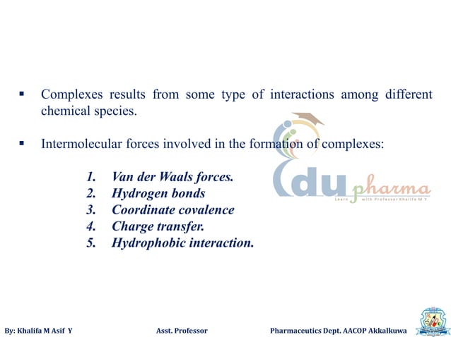 complexation and Protein bindings | PDF