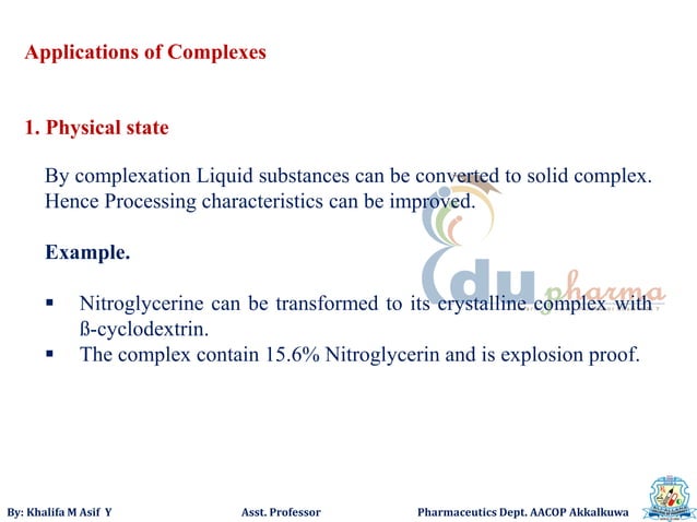 complexation and Protein bindings | PDF