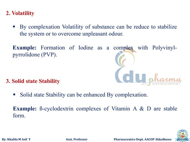complexation and Protein bindings | PDF