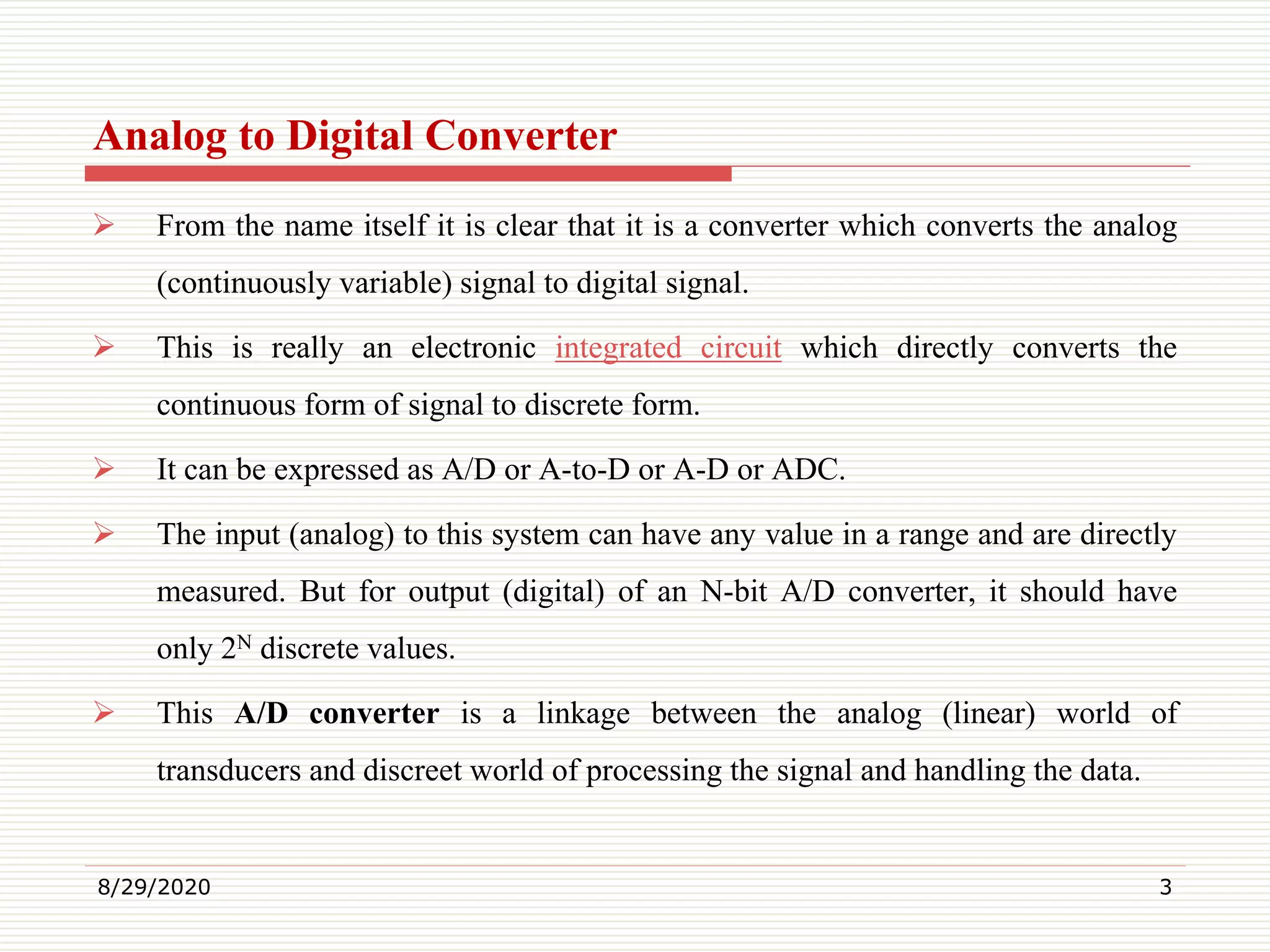 Unit IV DA & AD Convertors and Phase Locked Loop | PPT