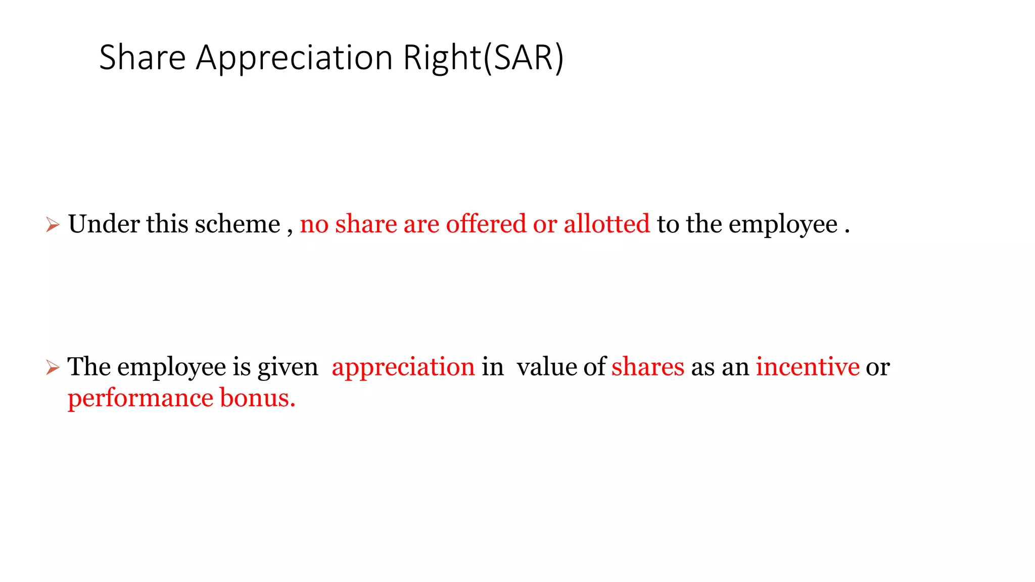 EMPLOYEE STOCK OPTION PLAN (ESOP) | PPTX