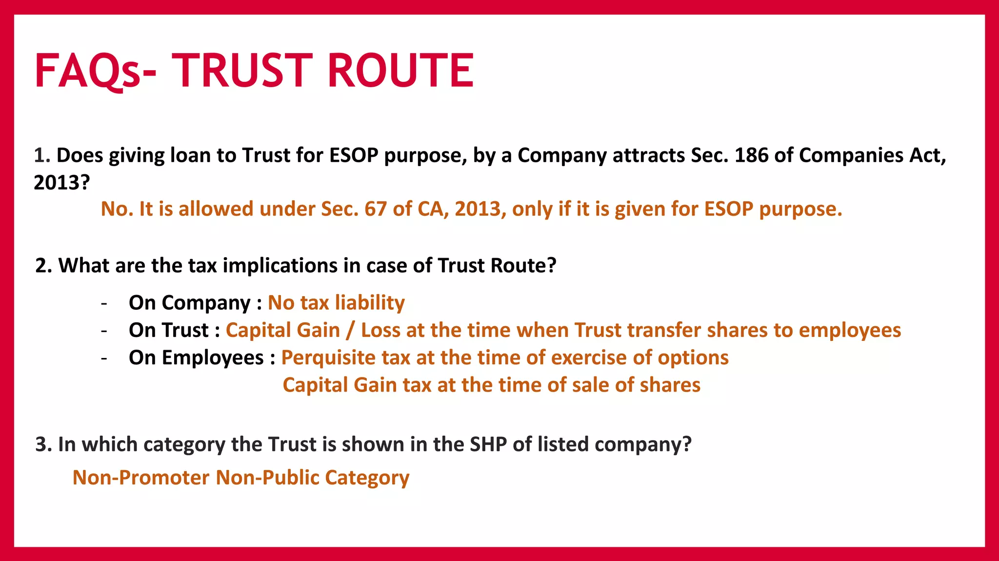 EMPLOYEE STOCK OPTION PLAN (ESOP) | PPTX