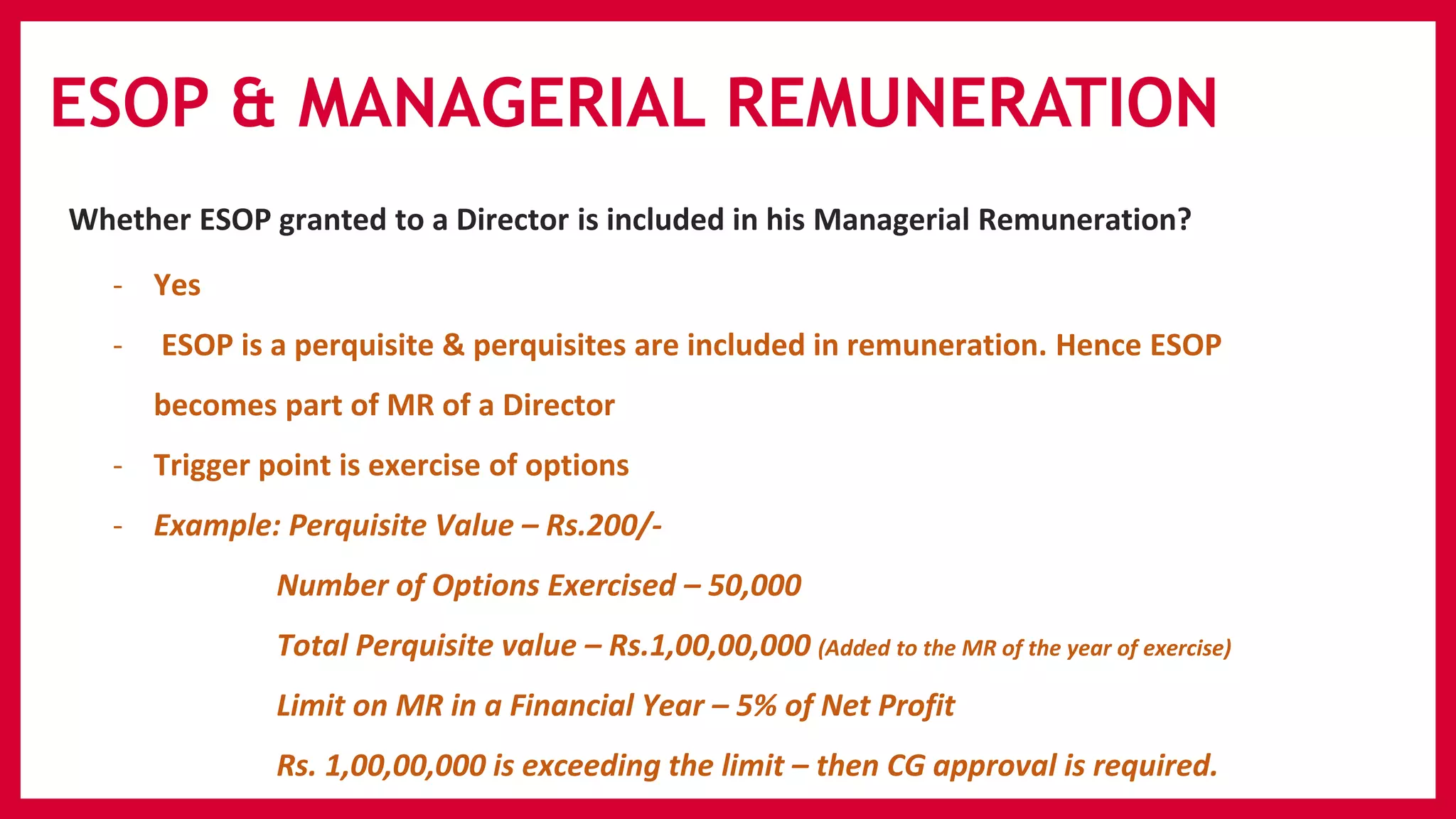 EMPLOYEE STOCK OPTION PLAN (ESOP) | PPTX