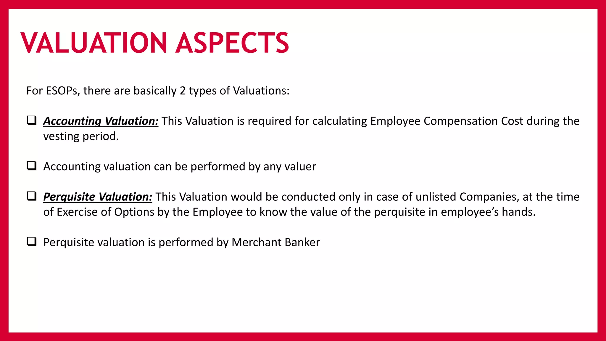 EMPLOYEE STOCK OPTION PLAN (ESOP) | PPTX