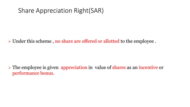 EMPLOYEE STOCK OPTION PLAN (ESOP) | PPTX